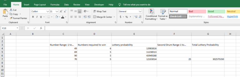 Lottery Prediction Algorithm Excel: Predict Lotto Numbers Using Excel